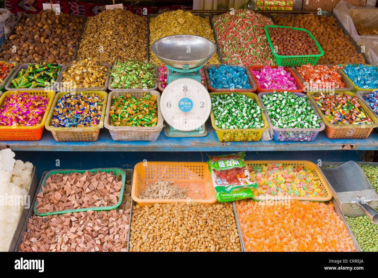 A sweet shop in the Western-Central Asia Market ( Bazaar) of Kashgar ...