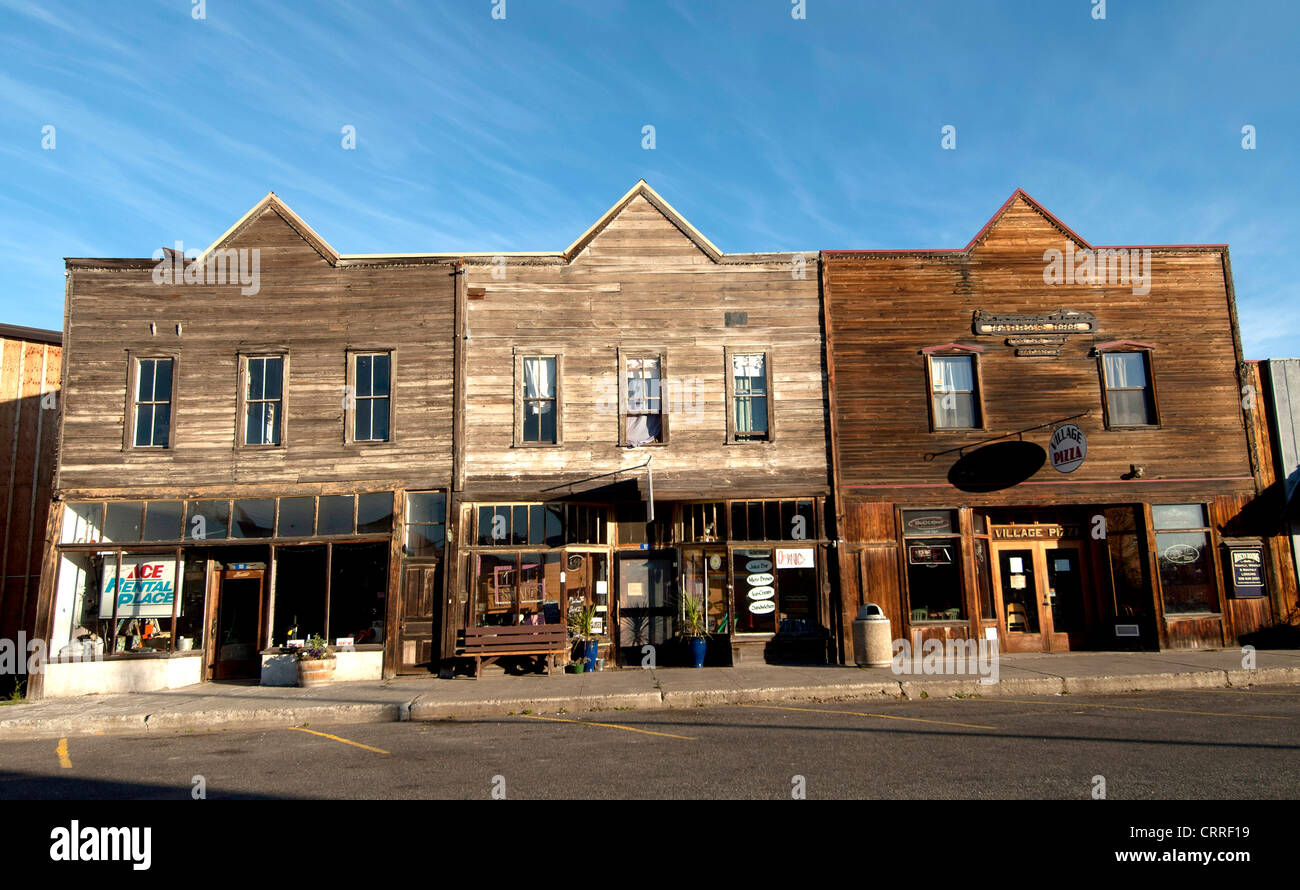 Main Street of historic coal mining town of Roslyn Washington State ...