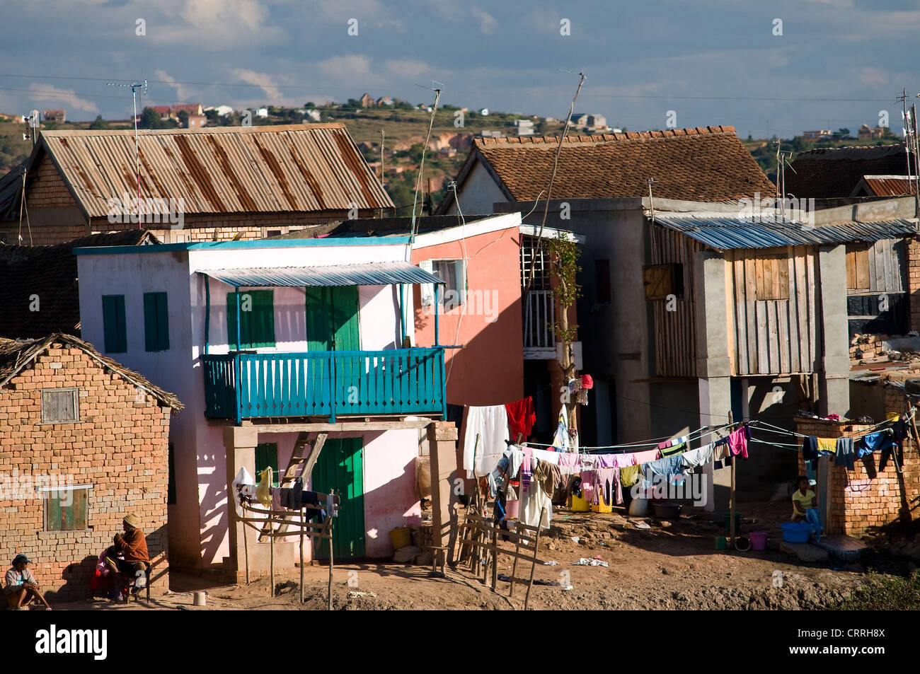 Northern Suburb and rural scene, Antananarivo, Madagascar Stock Photo ...