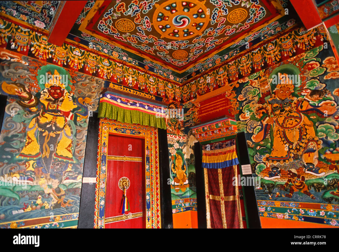 India; Sikkim; Gangtok; Rumtek Gompa; tibetan; buddhist; monastery ...