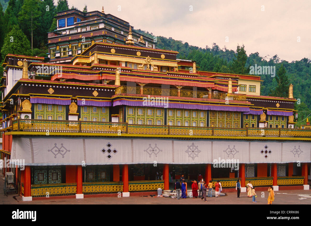 India; Sikkim; Gangtok; Rumtek Gompa; tibetan; buddhist; monastery ...