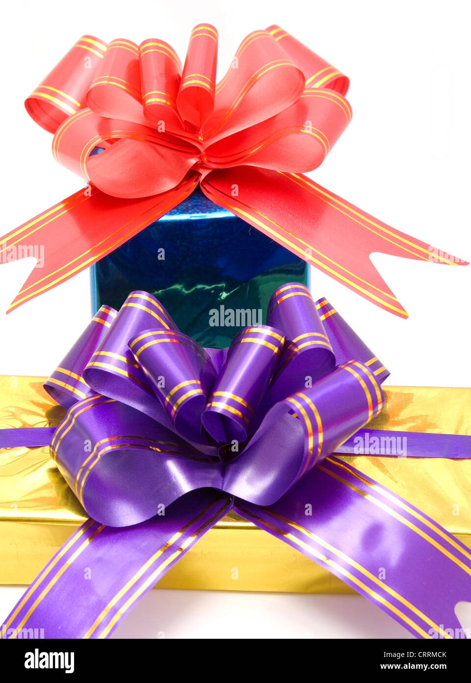 two beauty gift boxes on white Stock Photo - Alamy