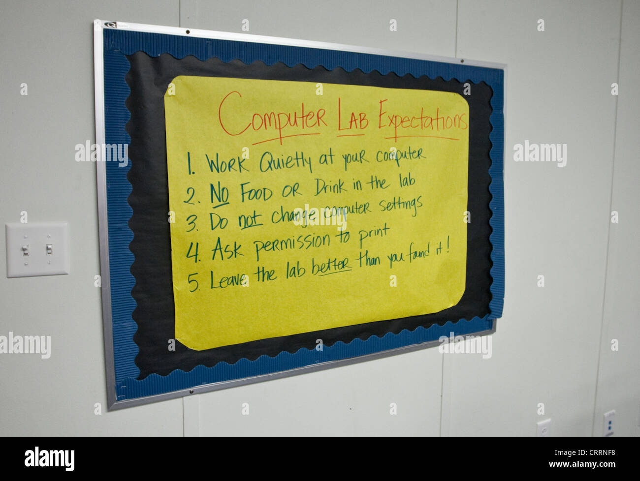 Computer Lab Rules Sign