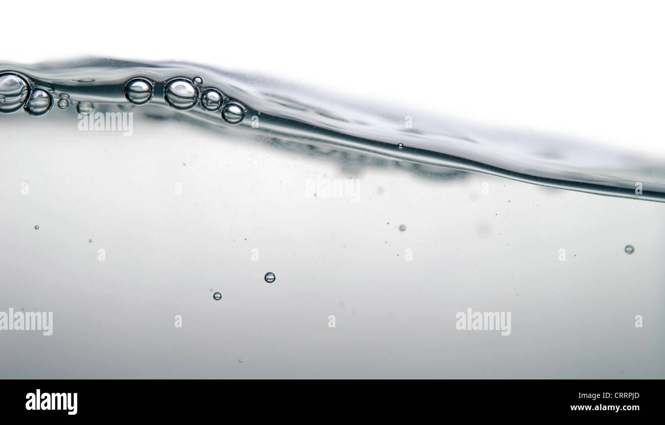 wave and bubbles over white background Stock Photo - Alamy