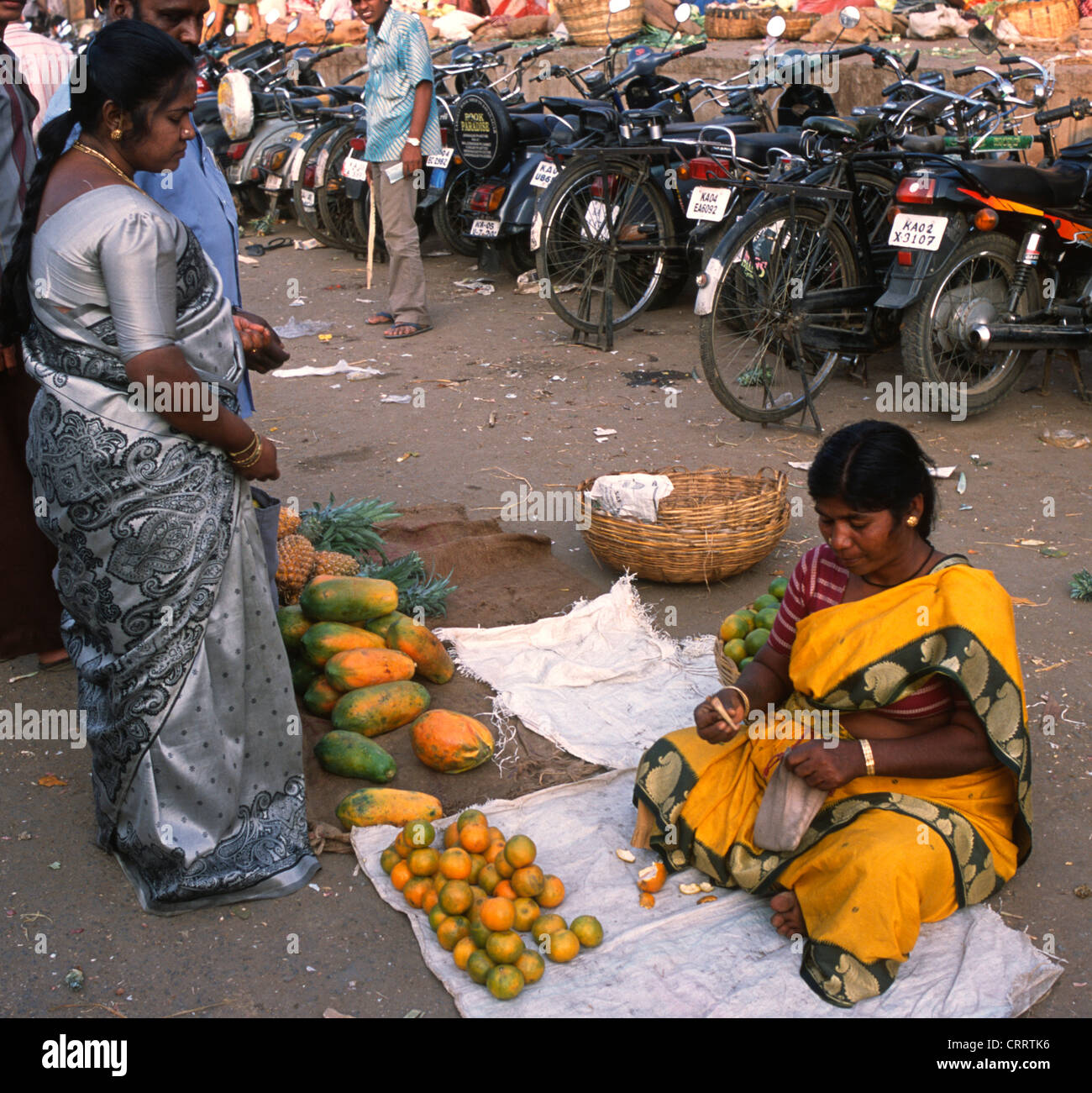 India; Karnataka, Bangalore, Bengaluru, City Market, people Stock Photo ...