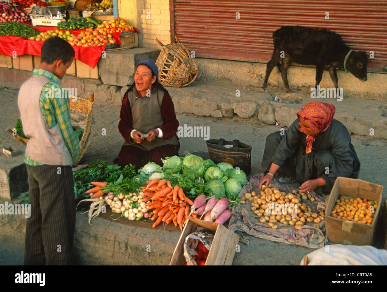 India, Ladakh, Leh, street scene, people Stock Photo - Alamy