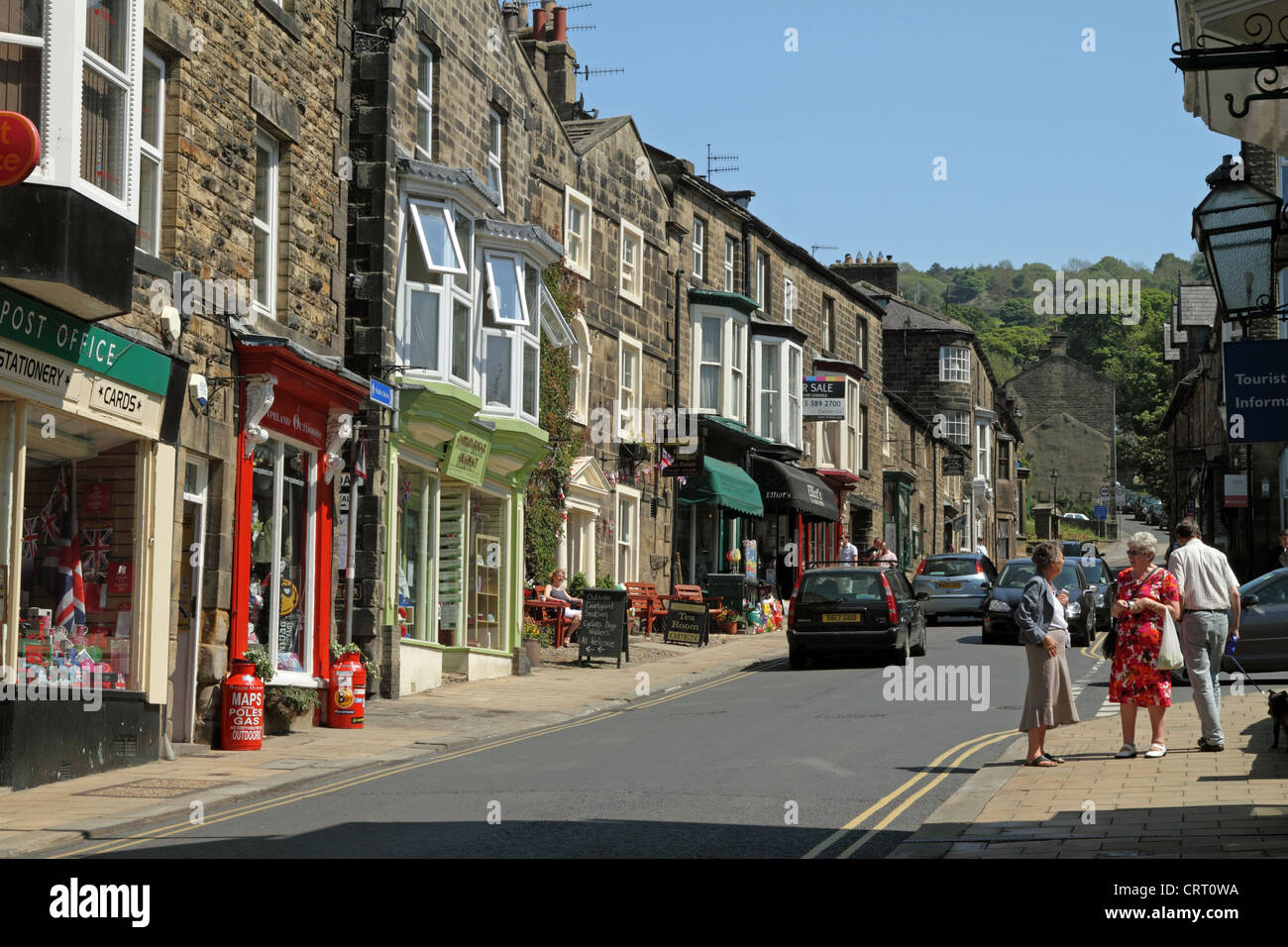 High Street - Pateley Bridge, North Yorkshire, England. Situated in the ...