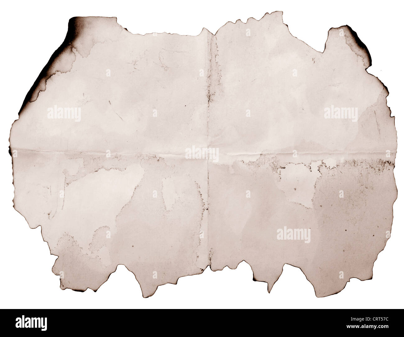 burnt paper isolated on white Stock Photo - Alamy