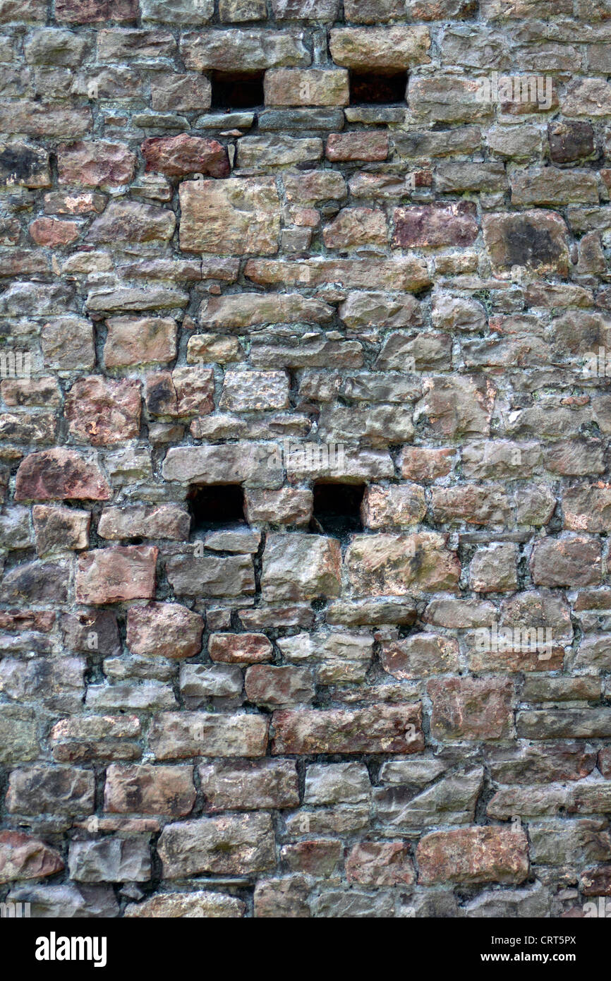 The two eastern towers, the holes in the wall were used to place ...