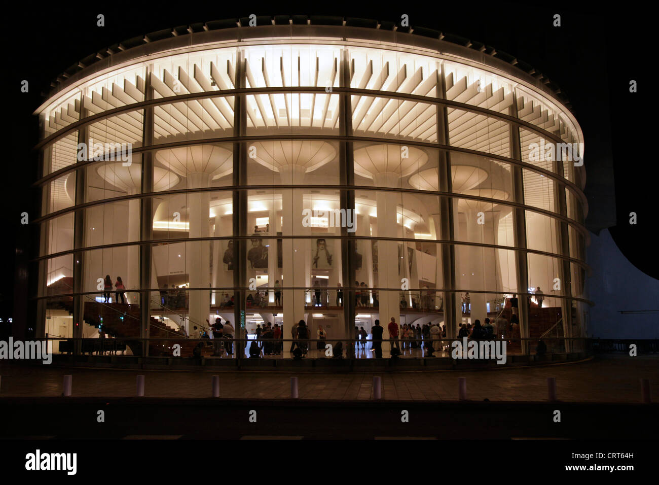 Exterior of the restored Habima Theatre the national theater of Israel ...