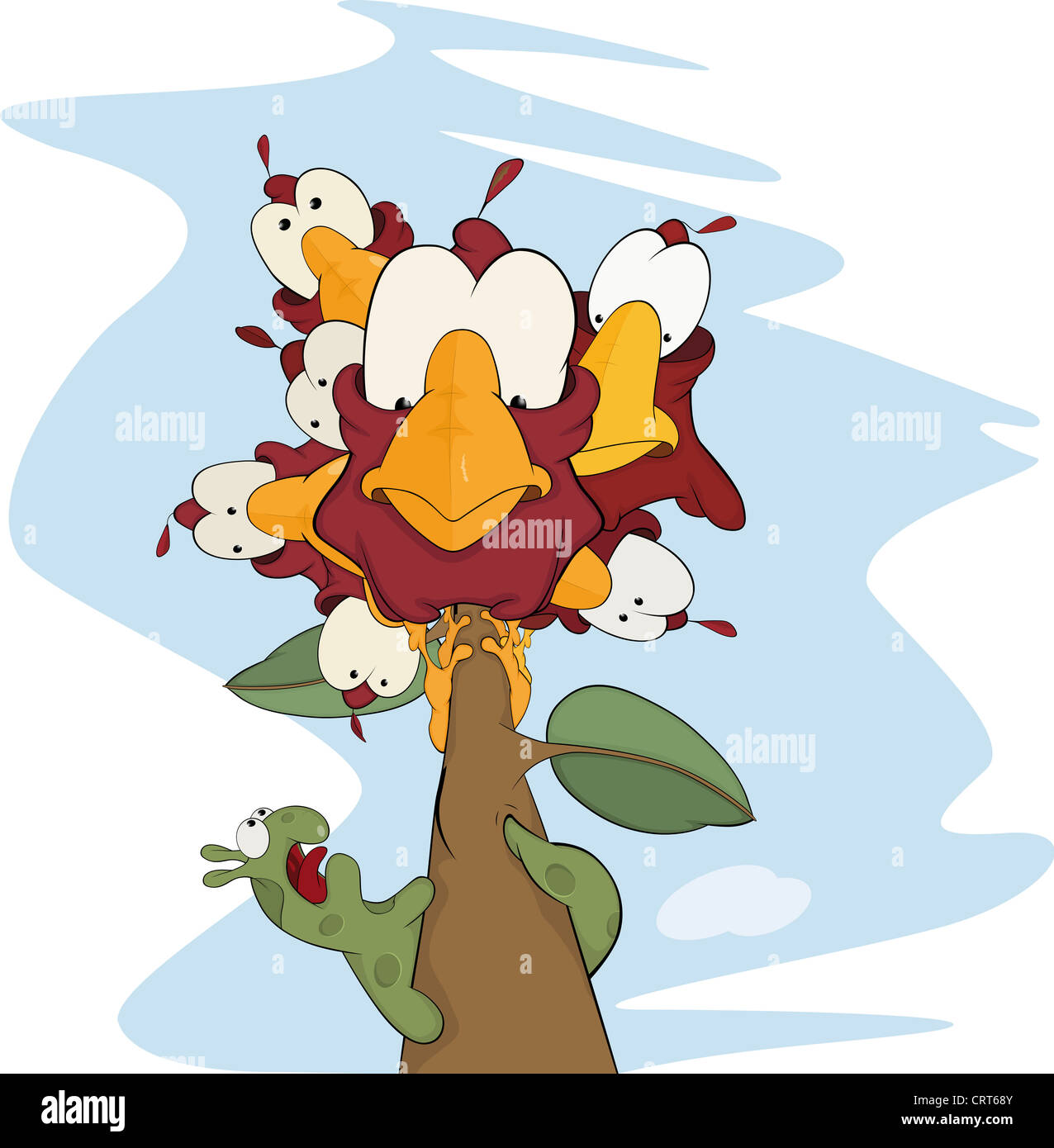 Cartoon worm hi-res stock photography and images - Alamy