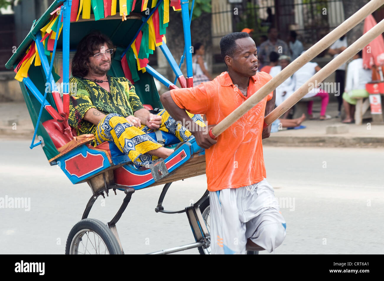 Pousse-pousse, Mahajanga, Madagascar Stock Photo - Alamy