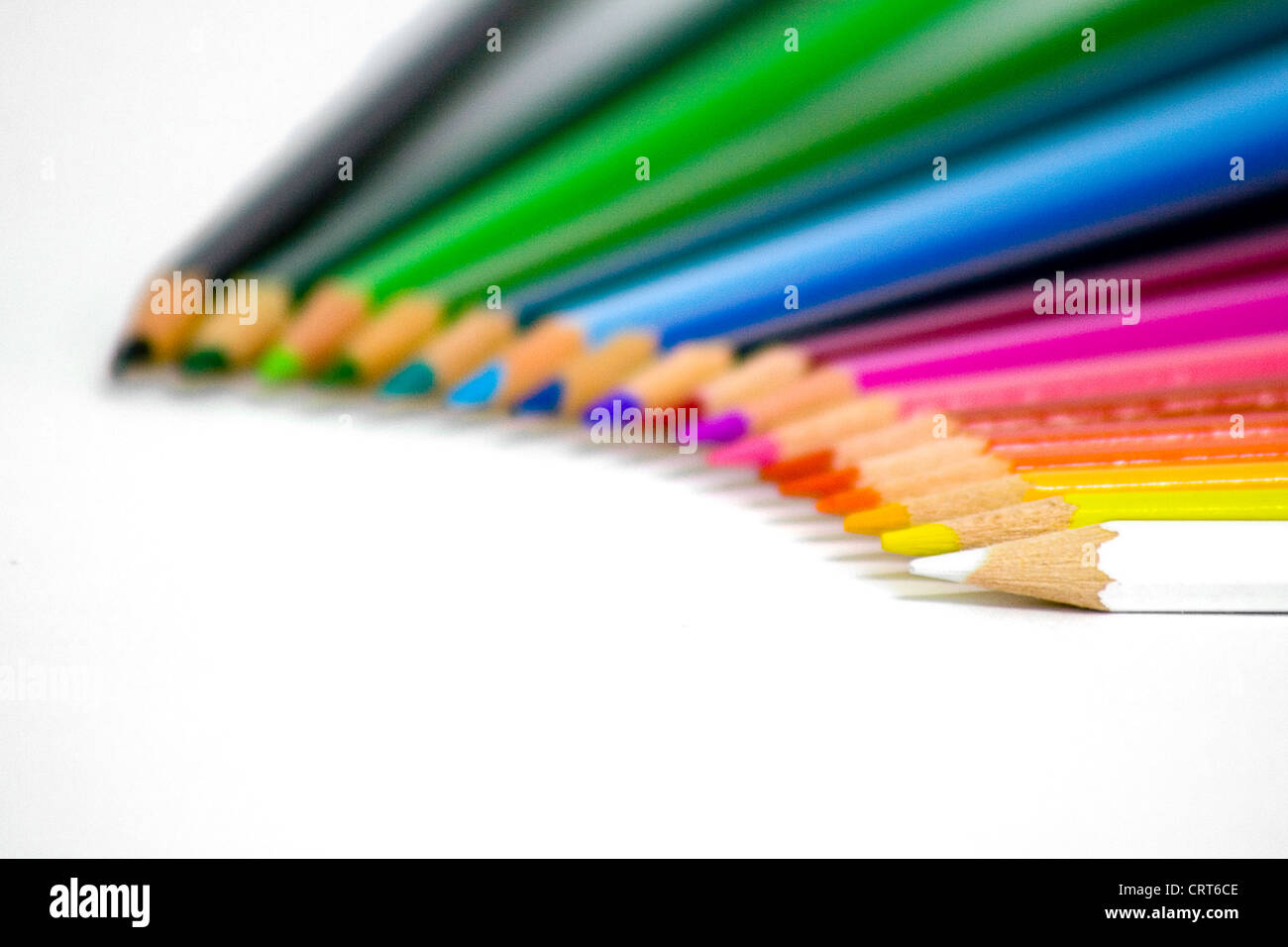 Arrays of colorful pencils Stock Photo - Alamy