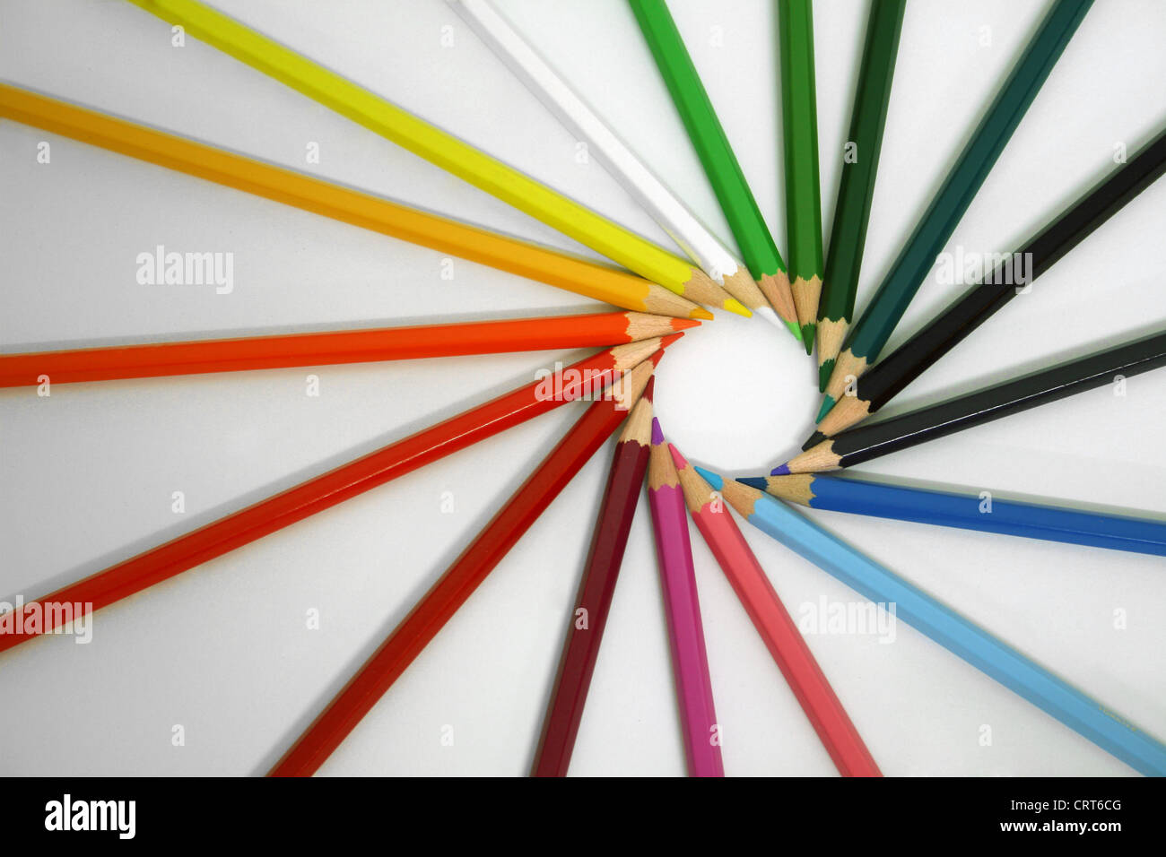 Arrays of colorful pencils Stock Photo - Alamy