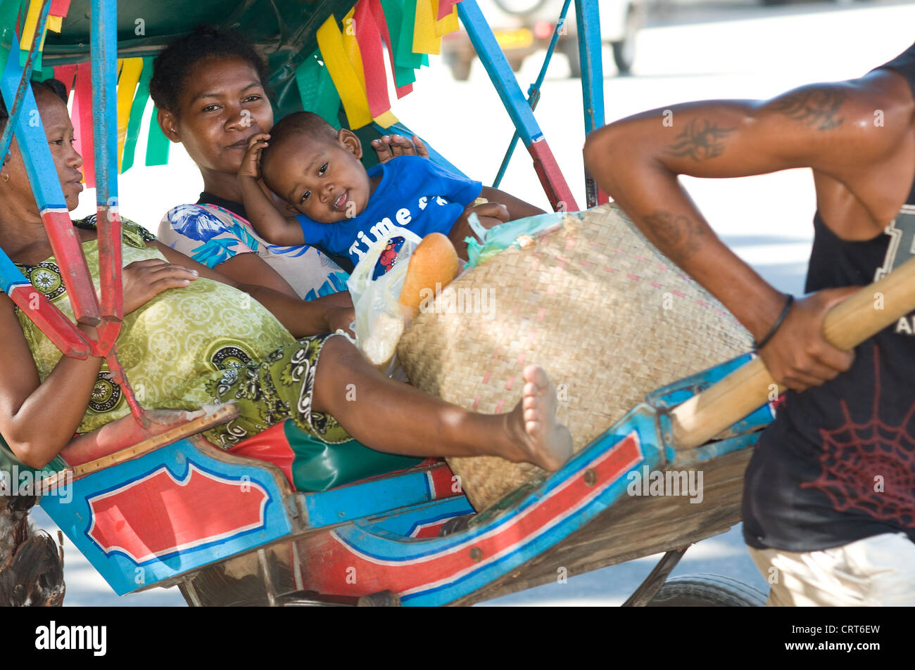 Pousse-pousse, Mahajanga, Madagascar Stock Photo - Alamy