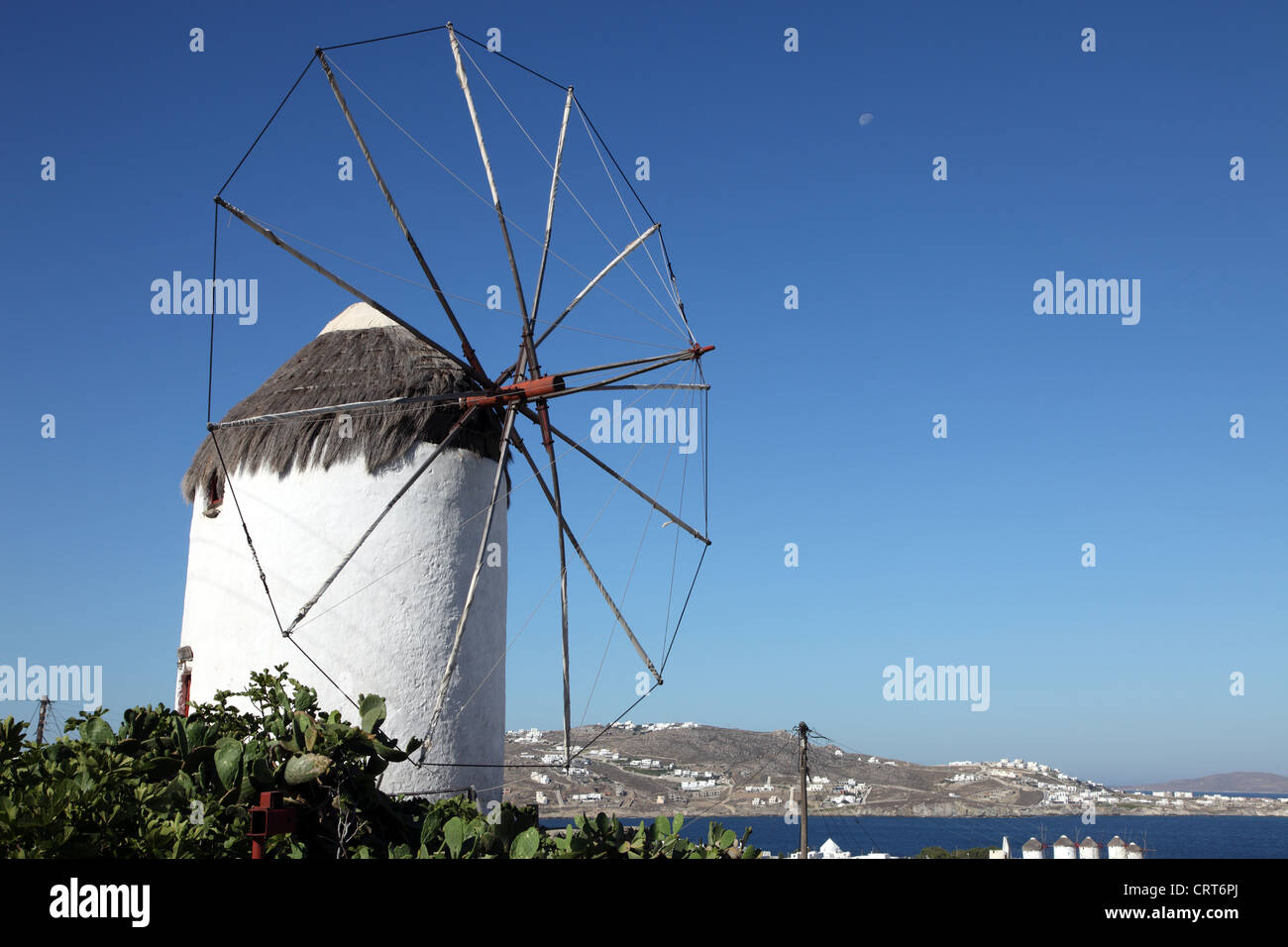 Bonis Windmill on the Greek island of Mykonos Stock Photo - Alamy