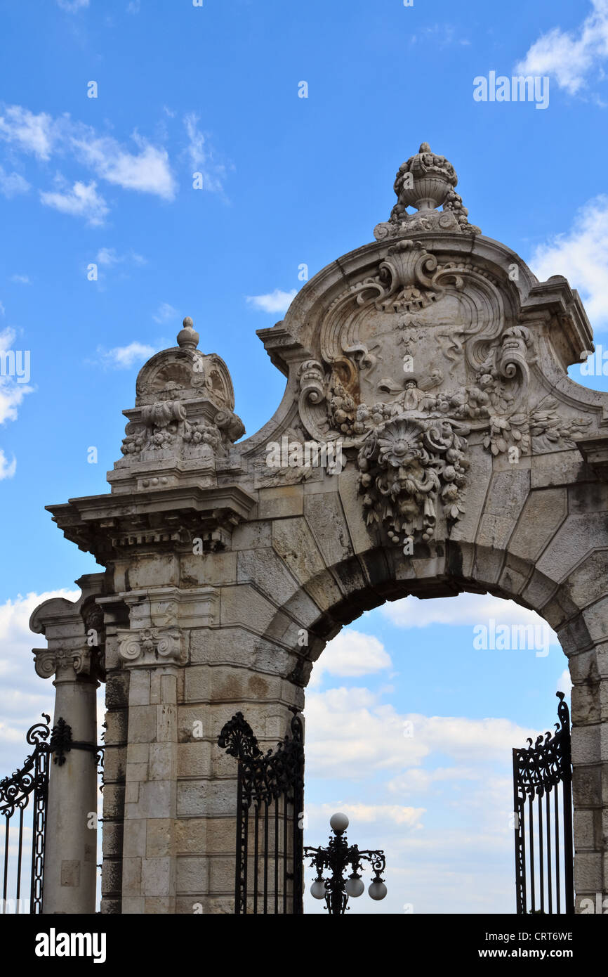 An old iron gate at the palace in Budapest, Hungary Stock Photo - Alamy