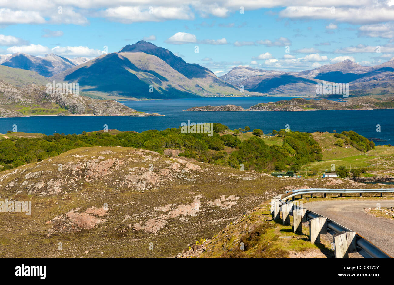 The Loch Beag near Ardheslaig, Wester Ross in the North West Highlands ...