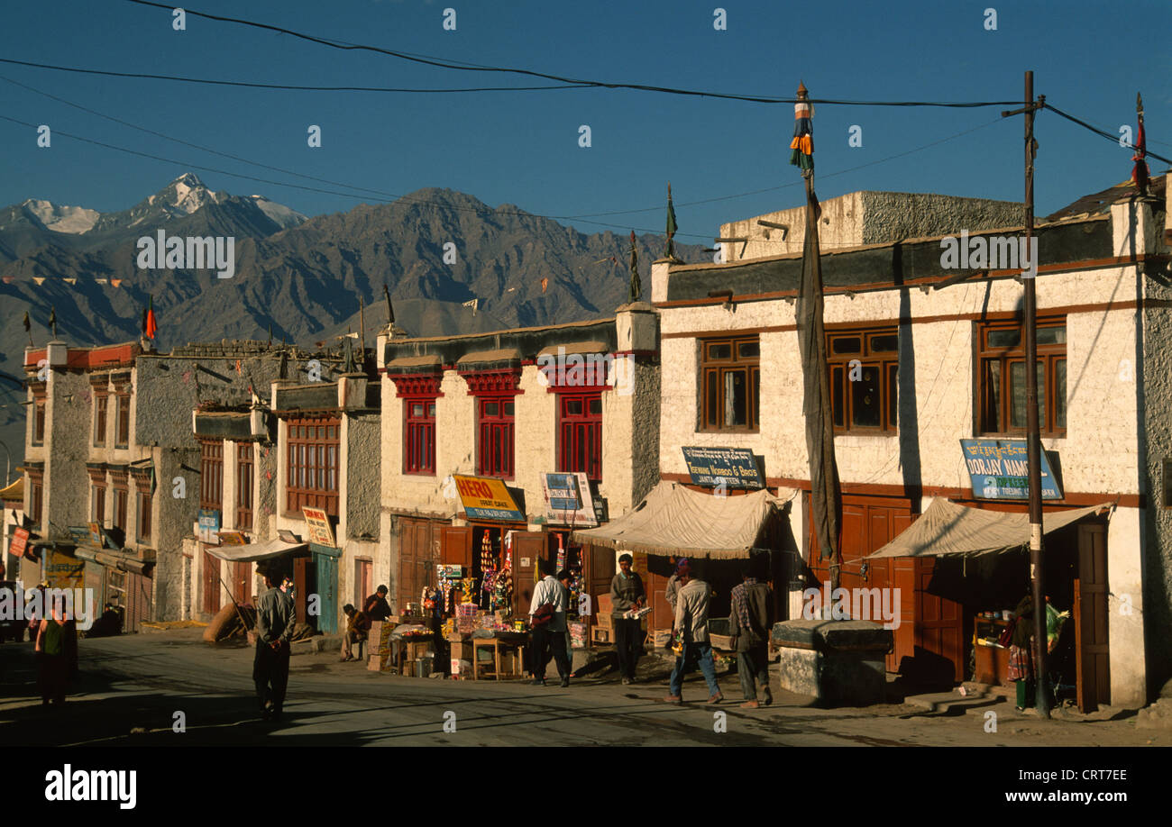 India, Ladakh, Leh, street scene Stock Photo - Alamy