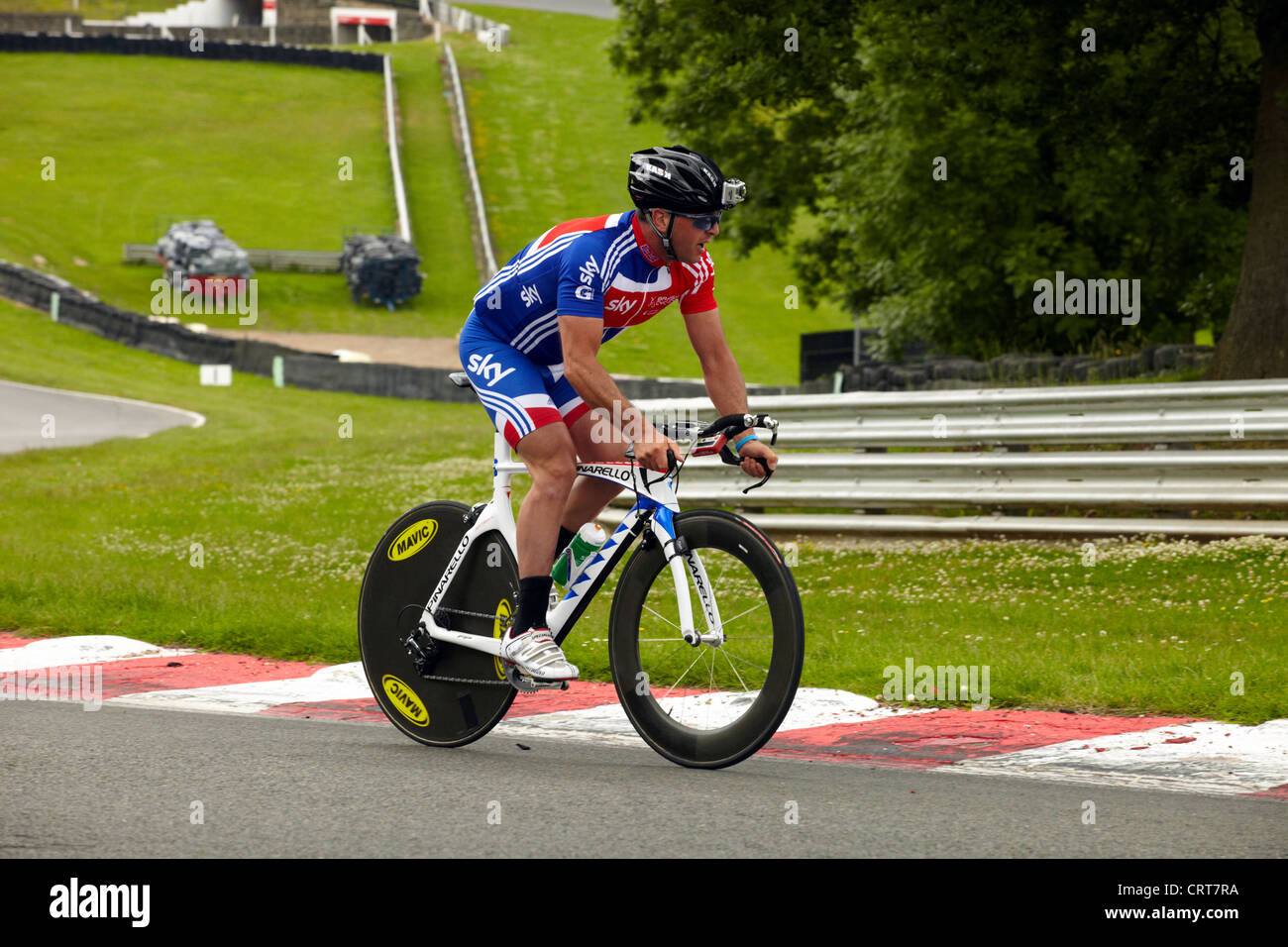 Mark Colbourne at the paralympic training day at Brands Hatch, Kent, UK ...