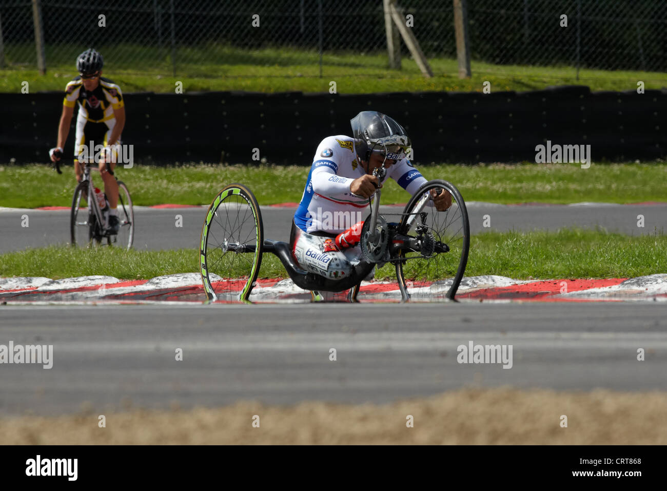 Paralympic hand cyclist hi-res stock photography and images - Alamy