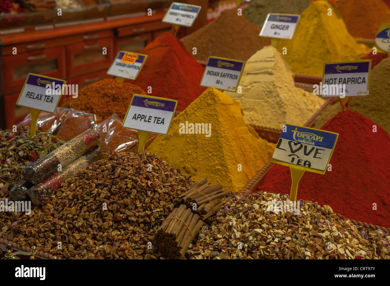 Teas in spice bazaar istanbul hi-res stock photography and images - Alamy