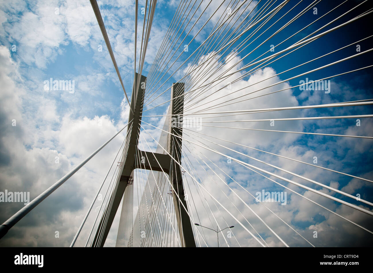 abstract bridge with line in Wroclaw Stock Photo - Alamy
