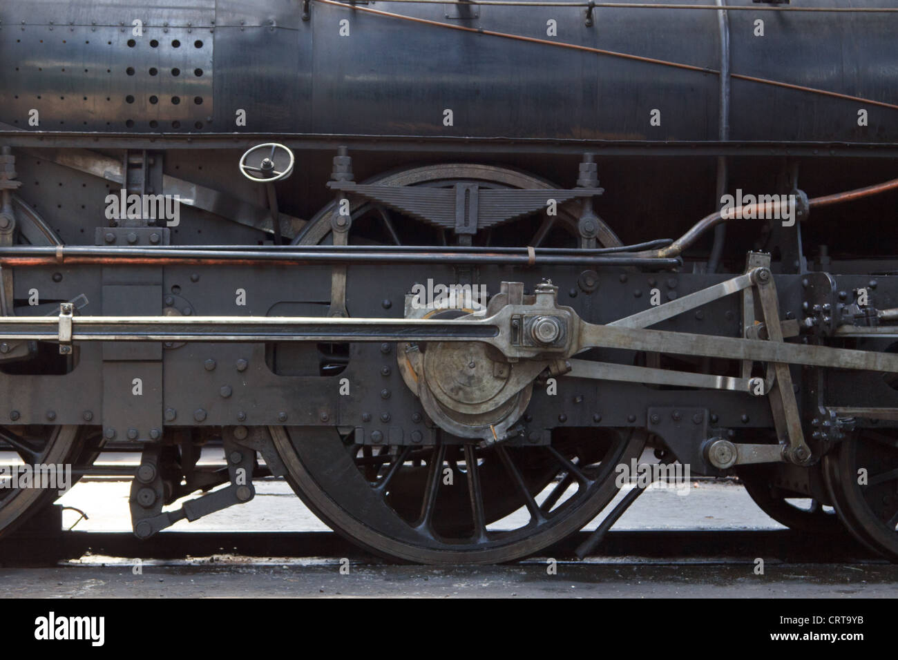 Old steam locomotive in garage hi-res stock photography and images - Alamy