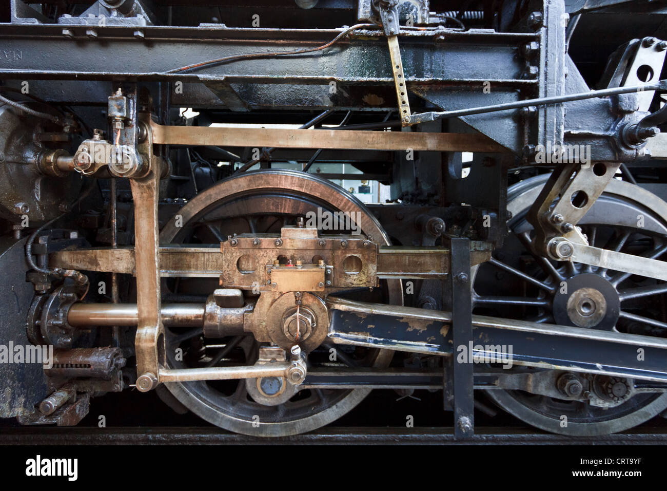 An old steam locomotive in a garage in Austria Stock Photo - Alamy
