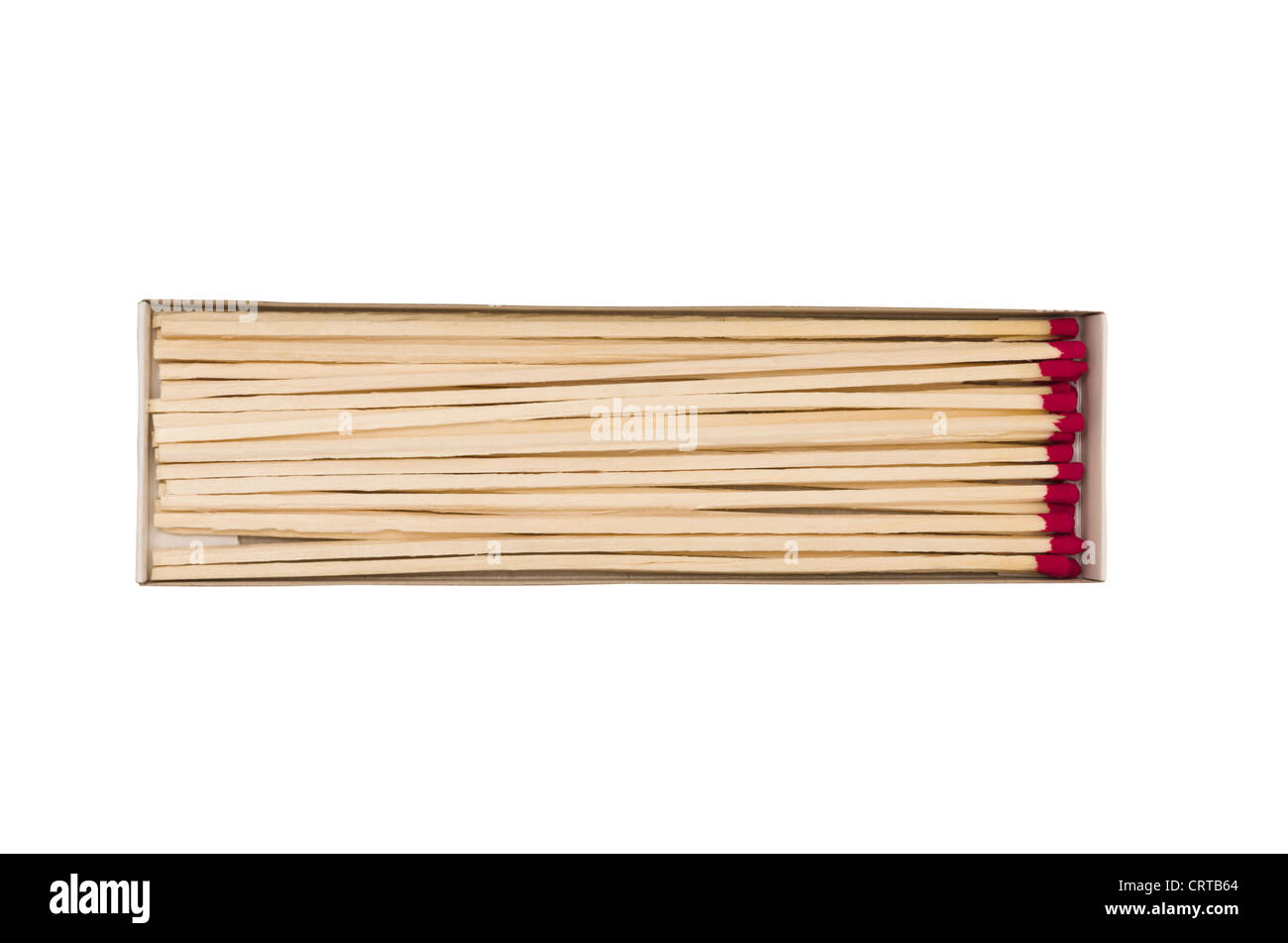 Matches in a box. Isolated on white background Stock Photo - Alamy