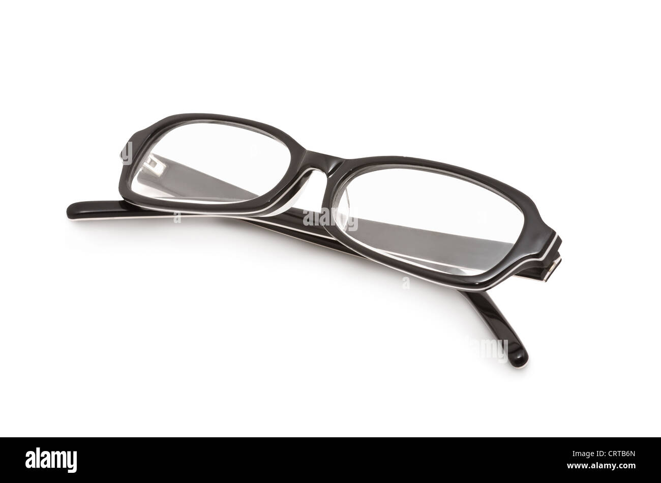 Closeup of glasses. Isolated on white background Stock Photo - Alamy