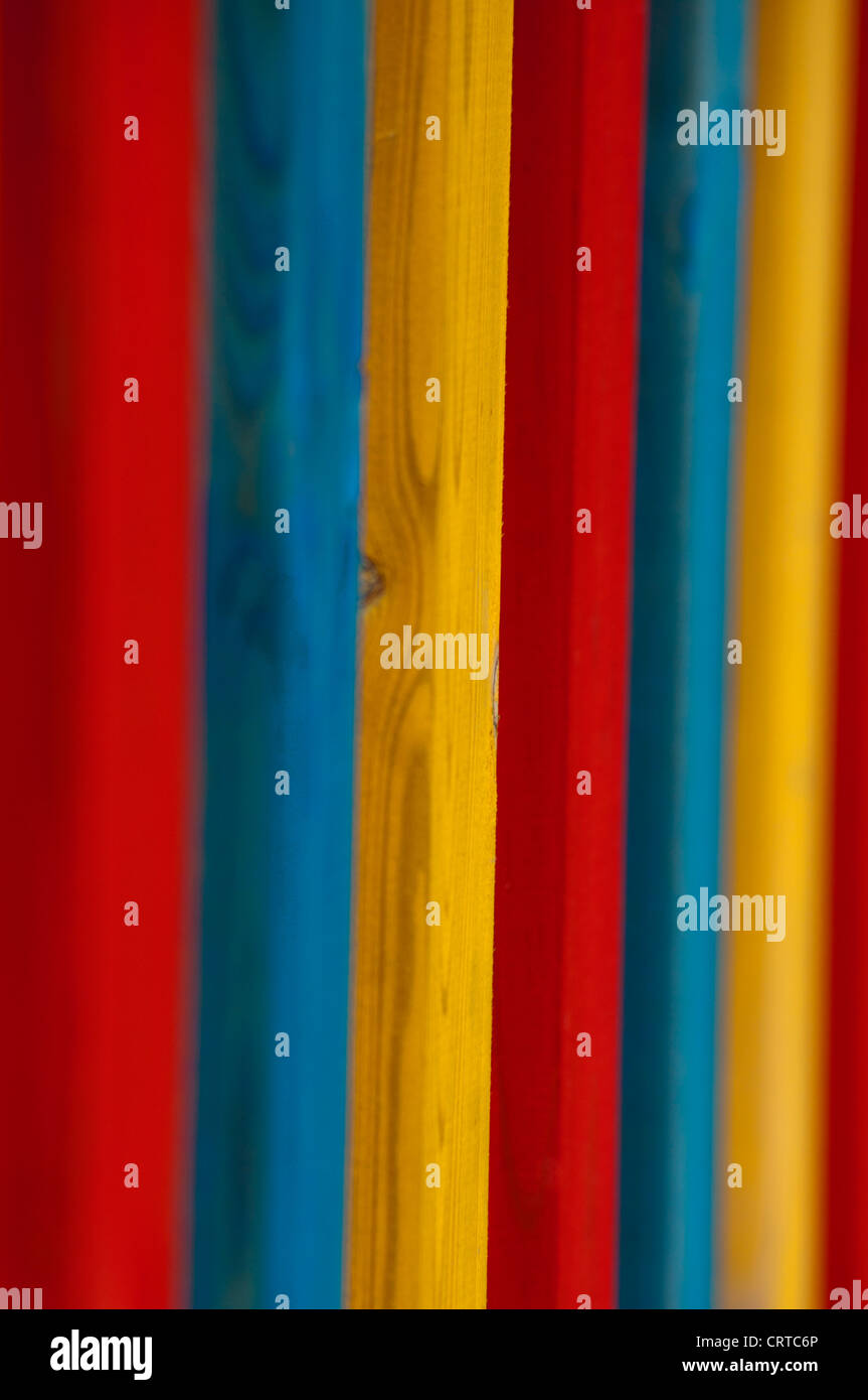 Colourful fence posts hi-res stock photography and images - Alamy