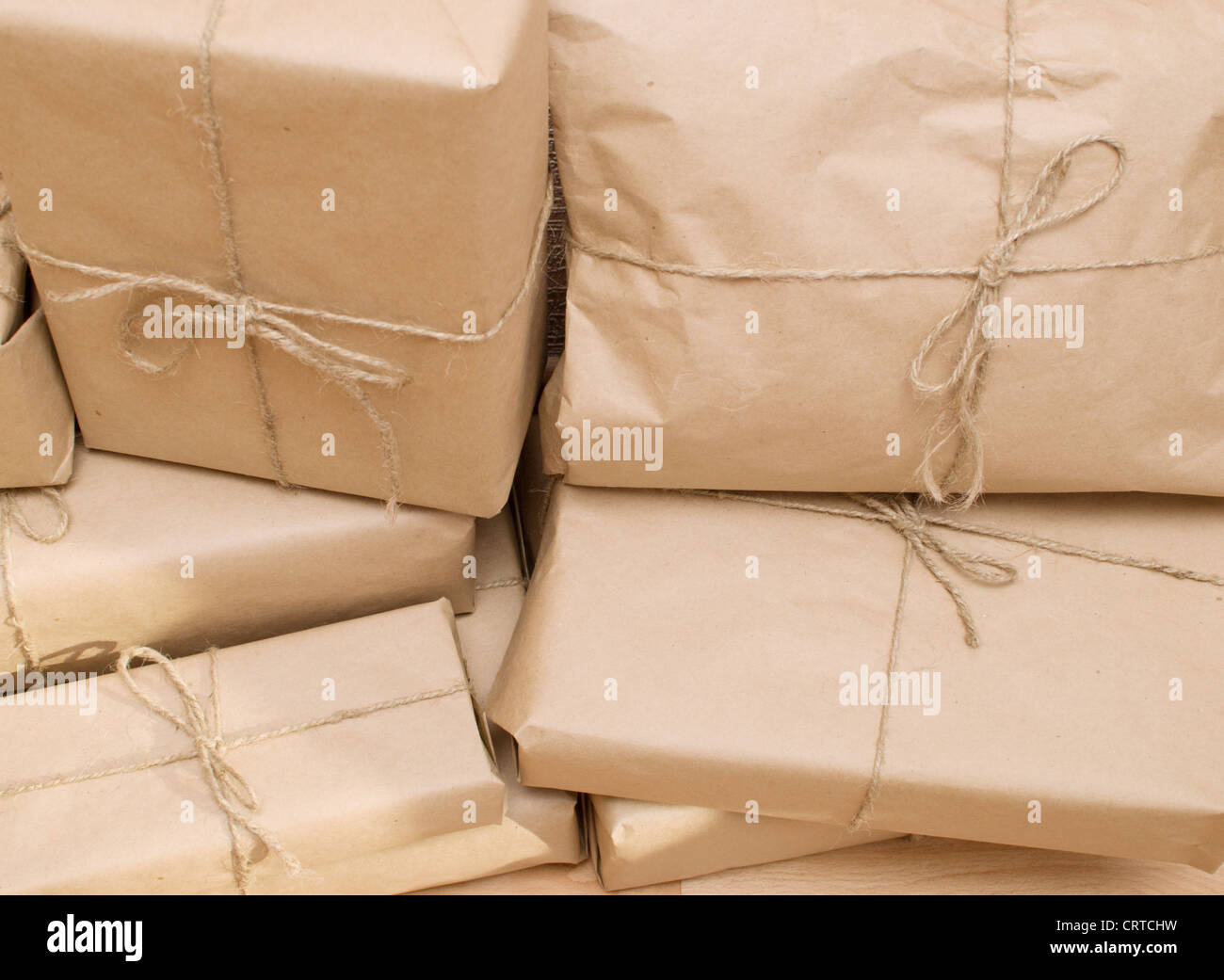 close up shot of shipping boxes Stock Photo - Alamy