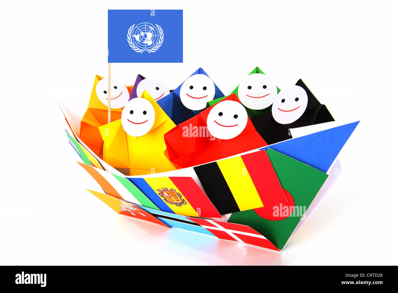 Conceptual image of international relations, peace, and cooperation ...