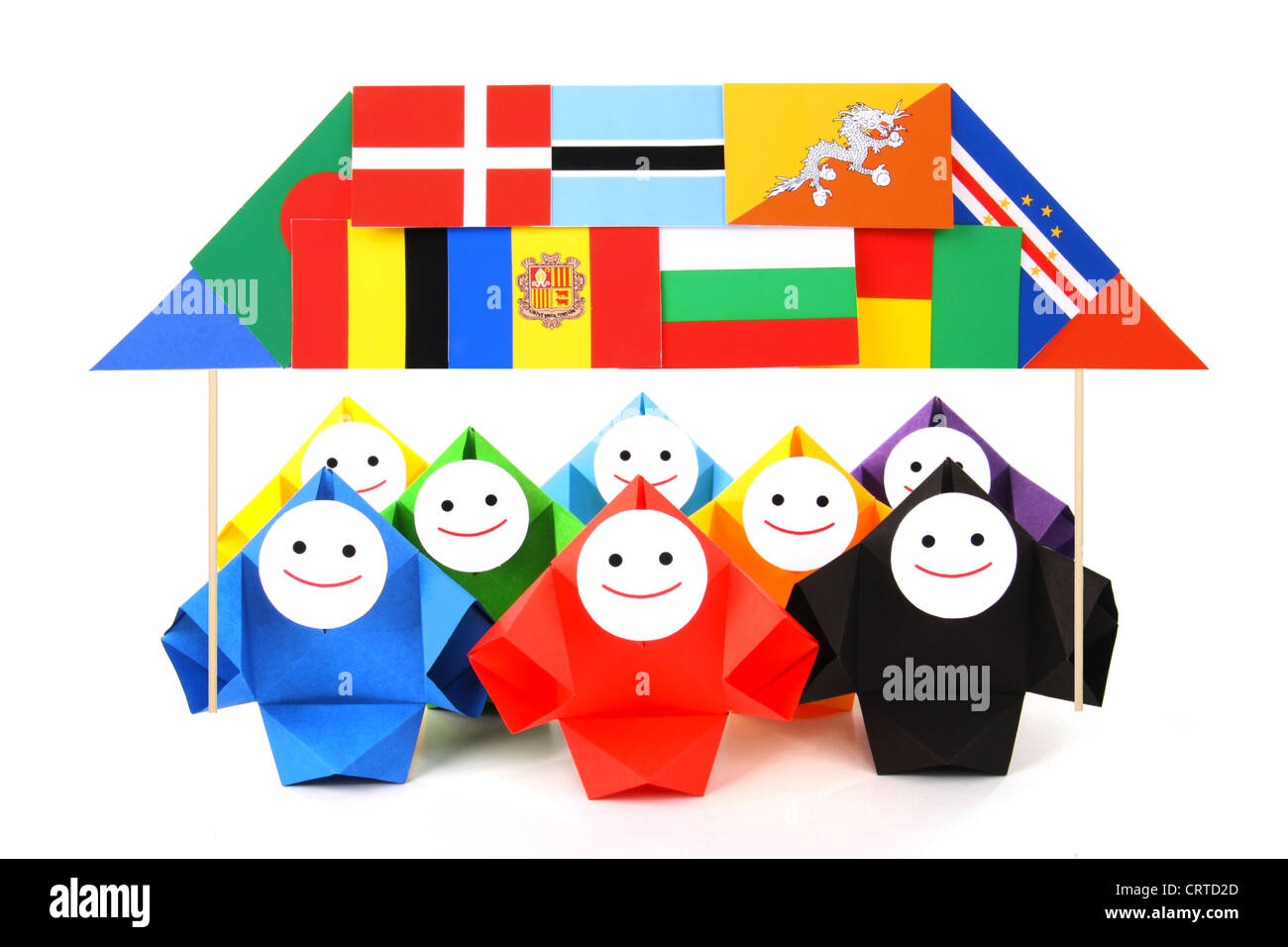 Conceptual image of international relations, peace, and cooperation ...