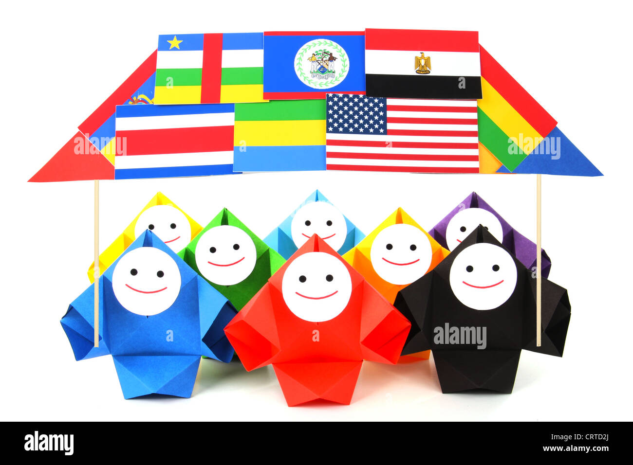 Conceptual image of international relations, peace, and cooperation ...