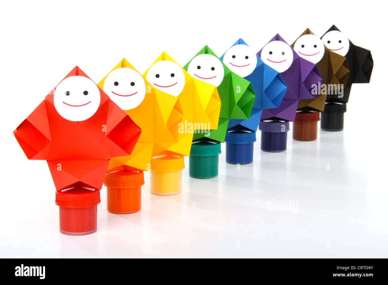 Conceptual image of painting and rainbow colors Stock Photo - Alamy