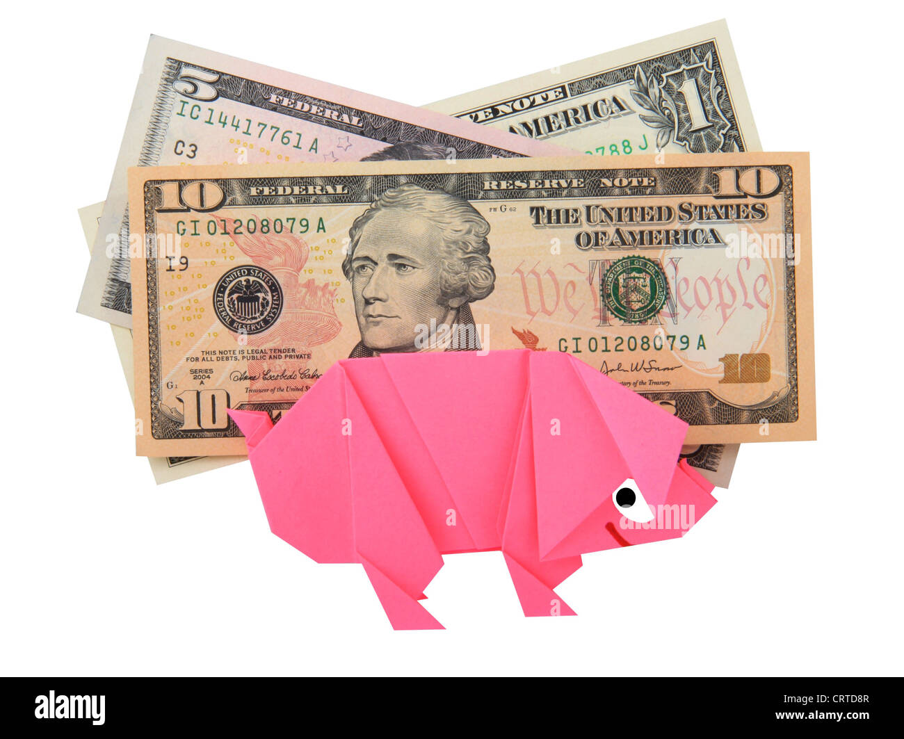 Origami money Cut Out Stock Images & Pictures - Alamy