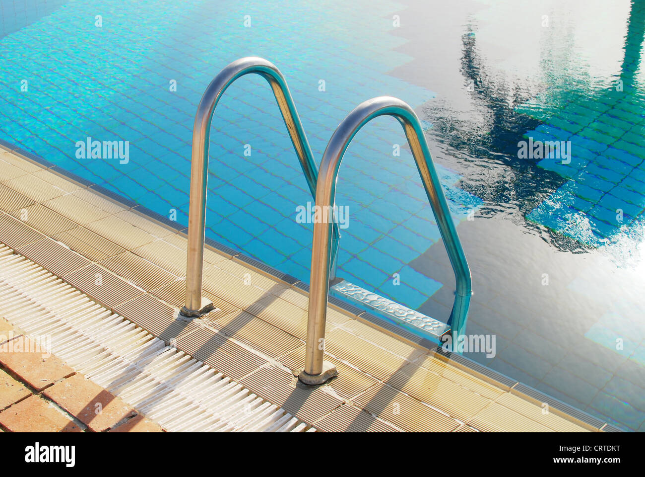 image of a swimming pool ladder Stock Photo - Alamy
