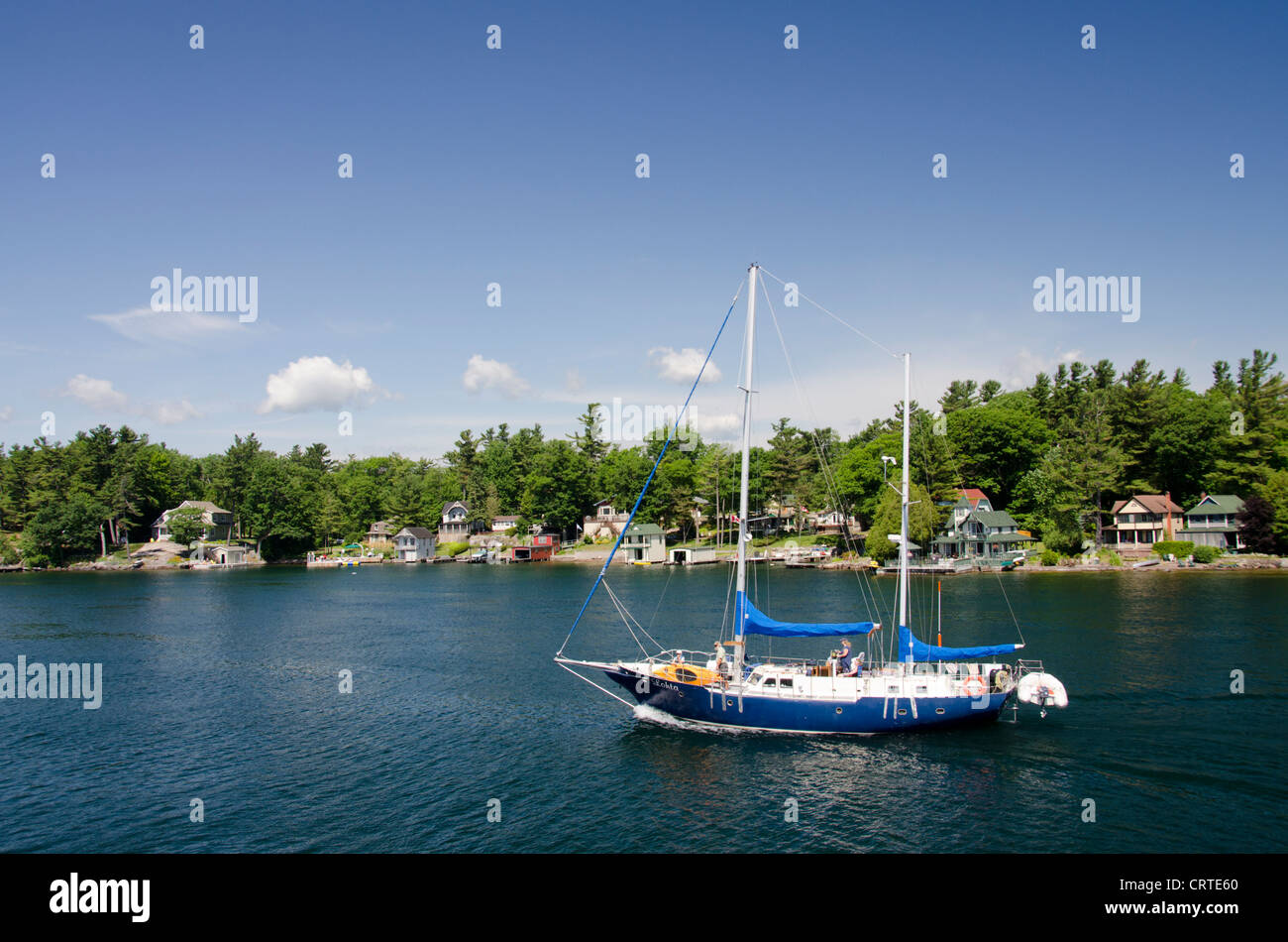New York, St. Lawrence Seaway, Thousand Islands. The "American Narrows ...