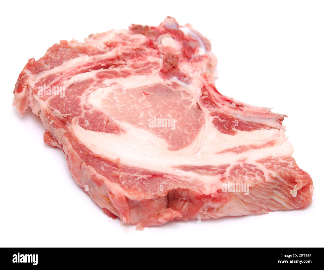 fresh pork meat isolated on white Stock Photo - Alamy