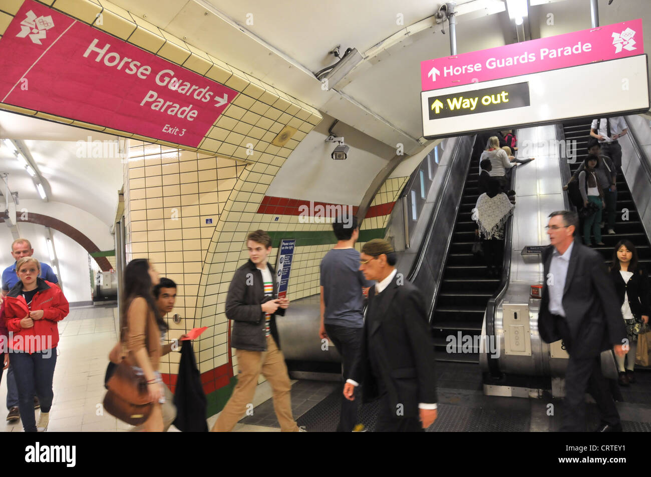 Olympics London 2012 directions Piccadilly Tube Underground station ...