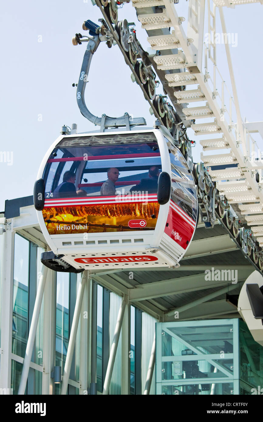 Emirates Air Line cable car Stock Photo - Alamy