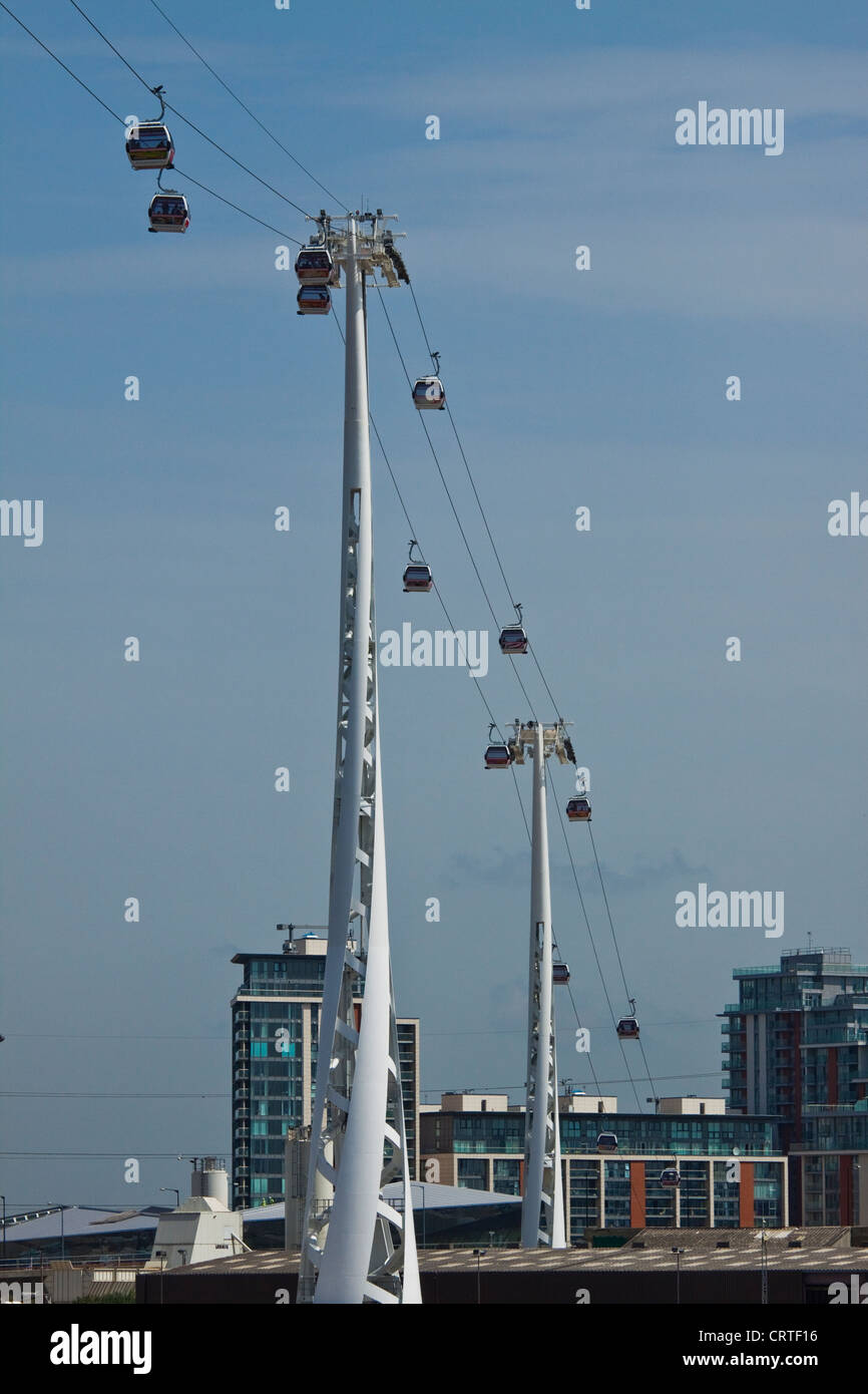 Emirates Air Line cable car Stock Photo - Alamy