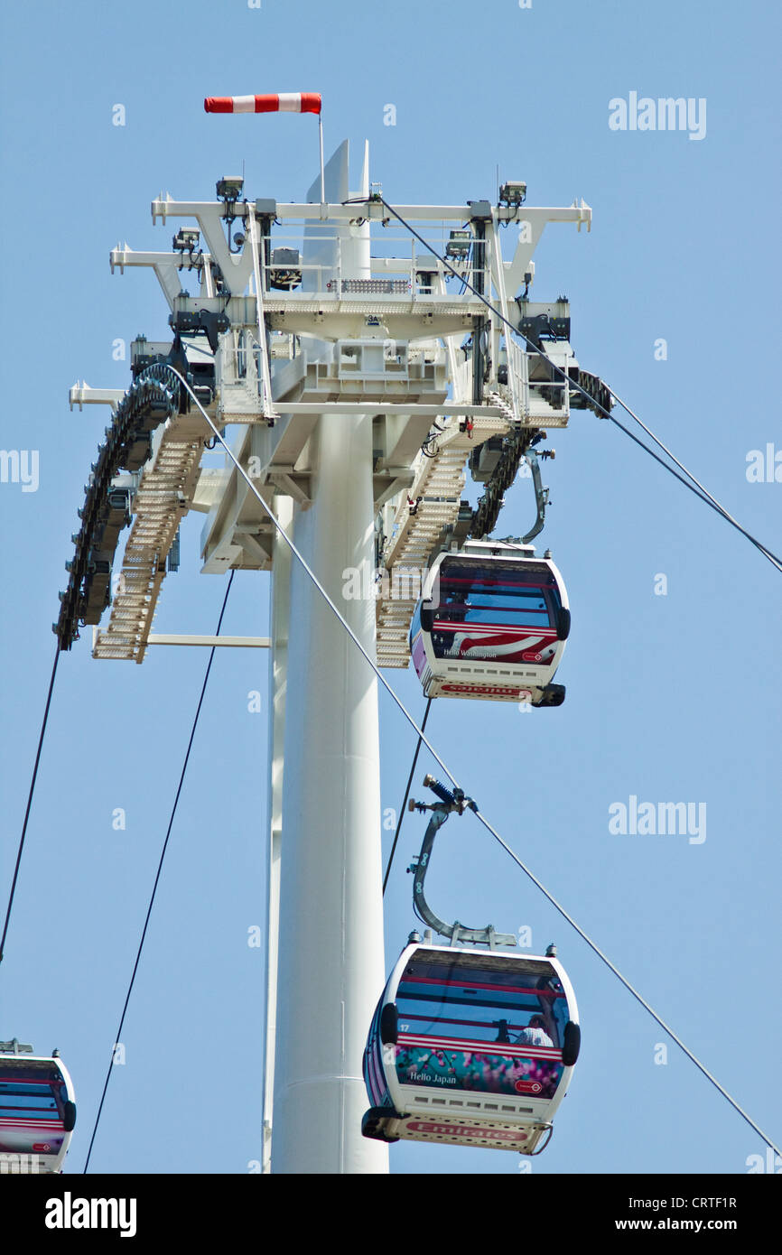 Emirates Air Line cable car Stock Photo - Alamy