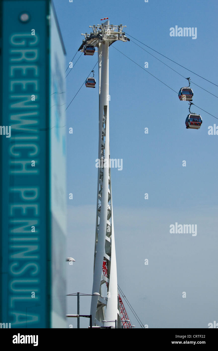Emirates Air Line cable car Stock Photo - Alamy