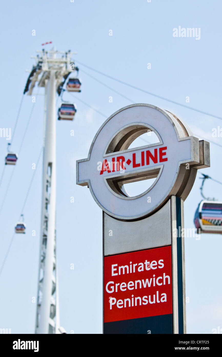 Emirates Air Line cable car Stock Photo - Alamy