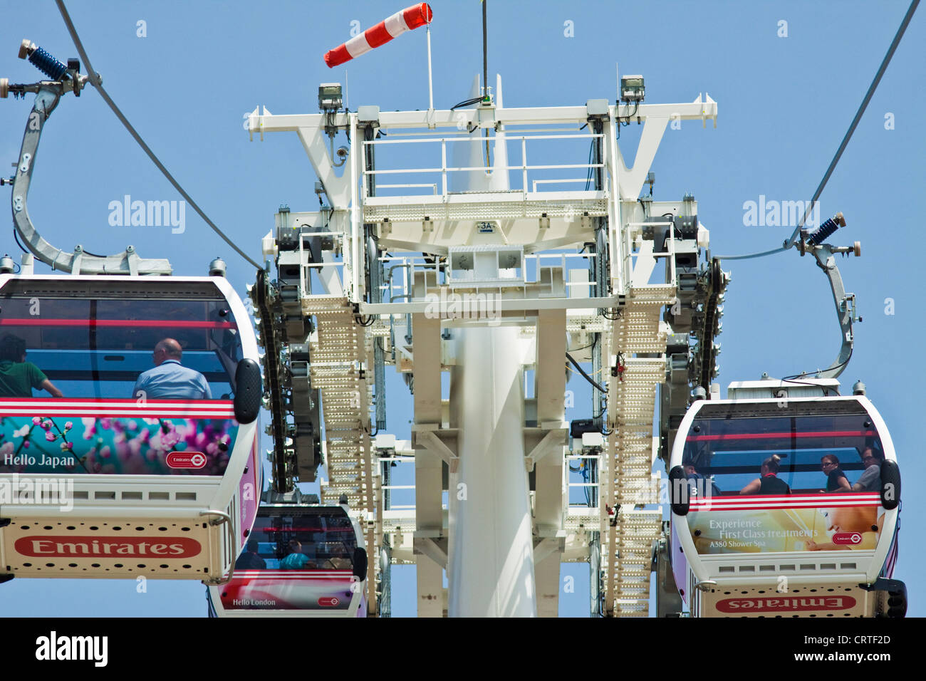 Emirates Air Line cable car Stock Photo - Alamy