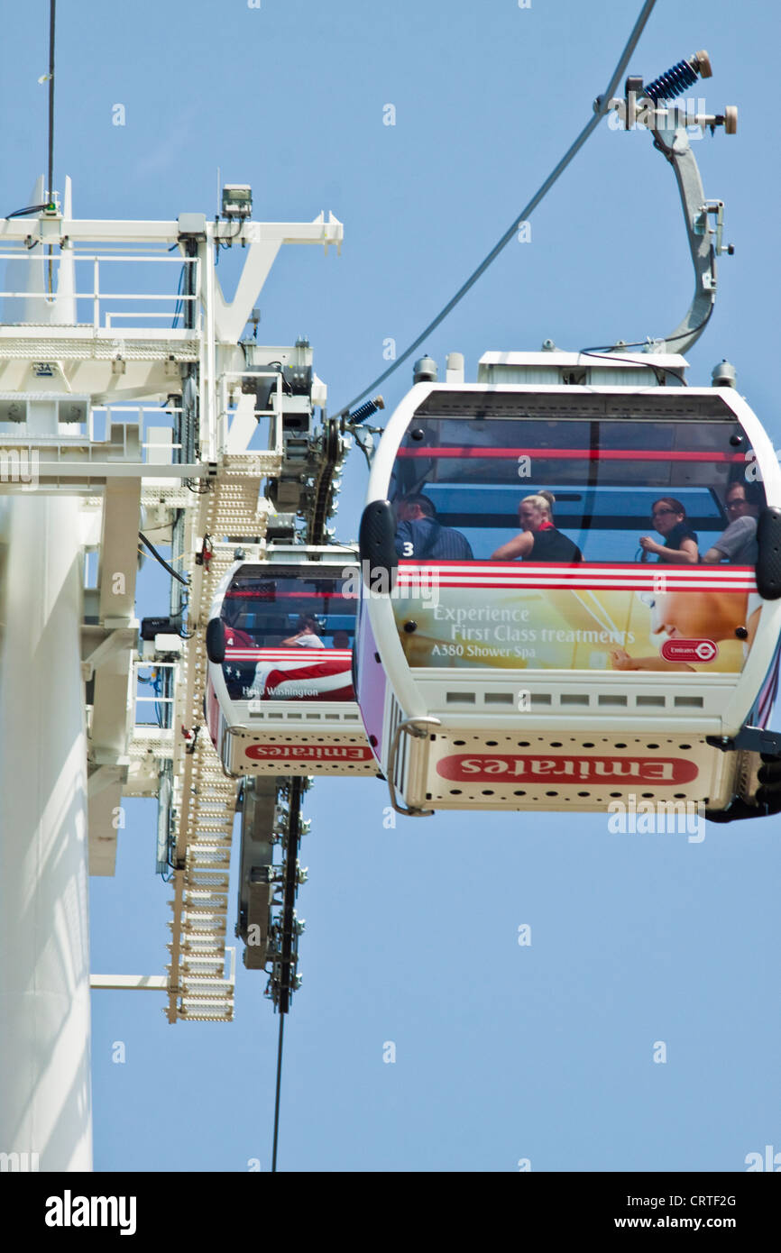 Emirates Air Line cable car Stock Photo - Alamy