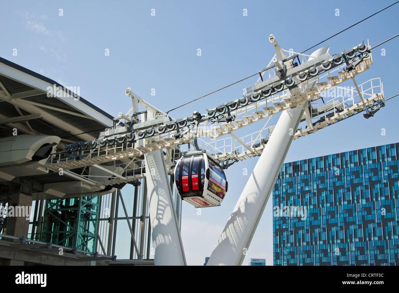 Emirates Air Line cable car Stock Photo - Alamy